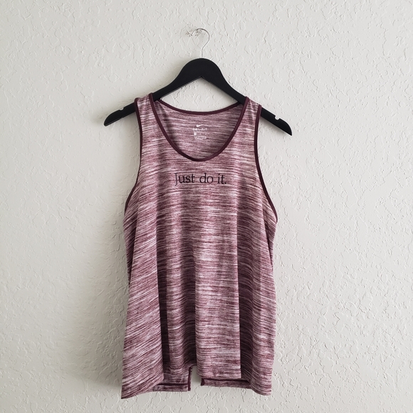 Nike | Tops | Nike Just Do It Open Back Running Tank Top | Poshmark